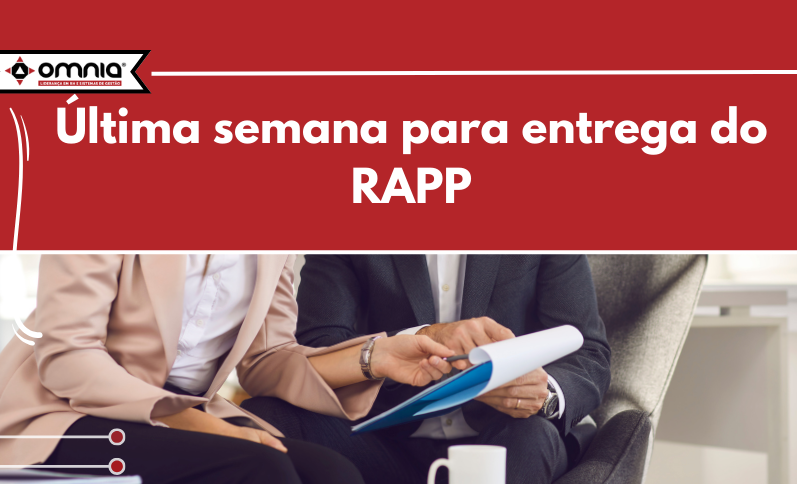 Última semana para entrega do RAPP – Omnia